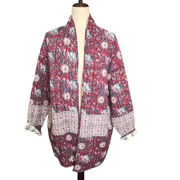 Eastbay | Jackets & Coats | East Floral Quilted Jacket Open Front ...